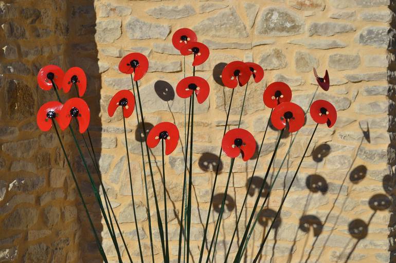 Poppies Sculpture by Gerard Bellaiche | Saatchi Art