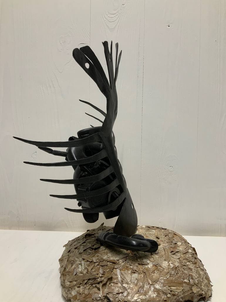 Black Death Fish Sculpture by Luigi Pirastu | Saatchi Art