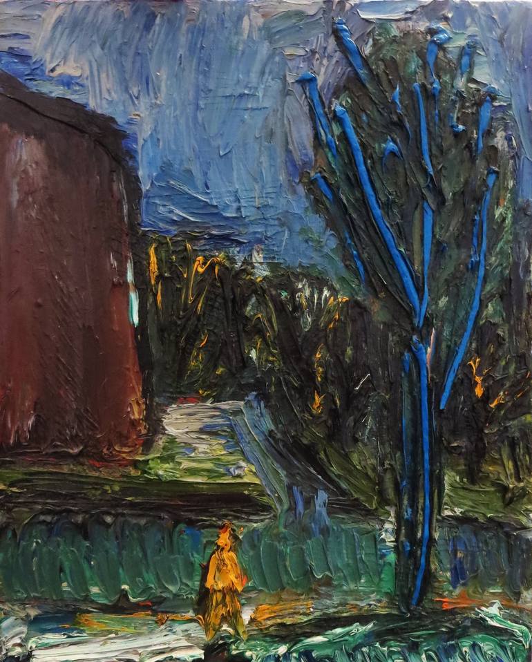 City at night Painting by SAPA ART | Saatchi Art
