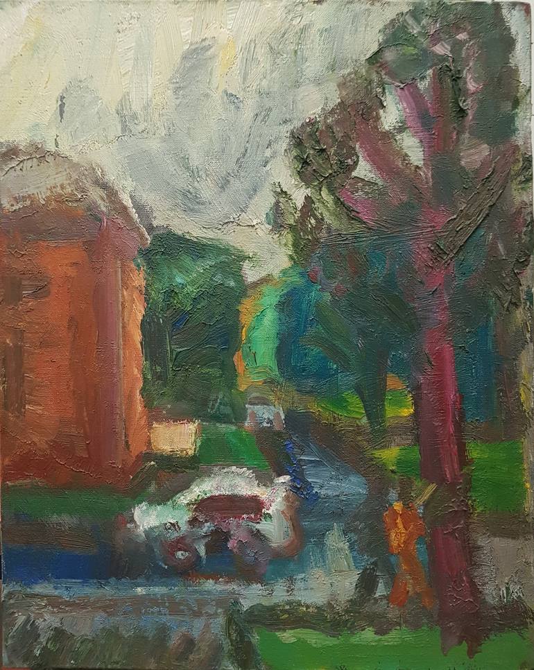 Summer walk Painting by SAPA ART | Saatchi Art