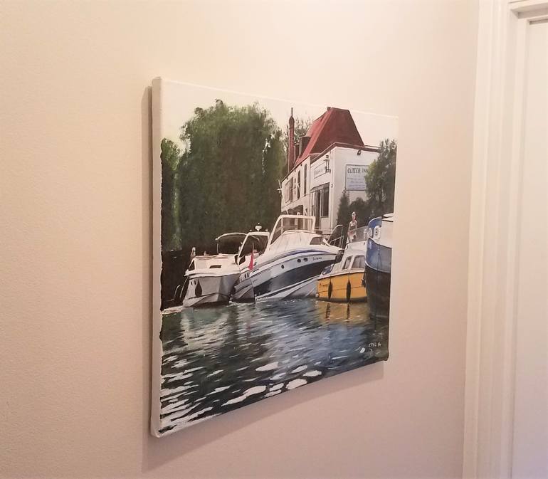 Ely marina Painting by ERICH PALKA | Saatchi Art