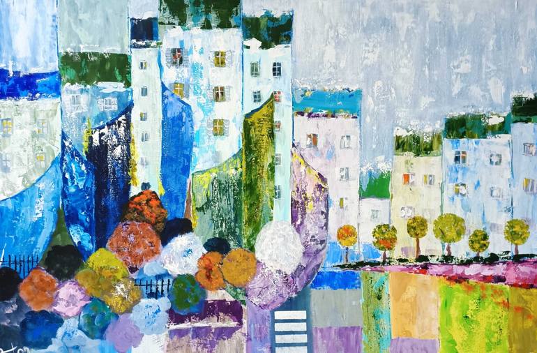 23 - Paris le parc Painting by Loyer Roger Anton | Saatchi Art