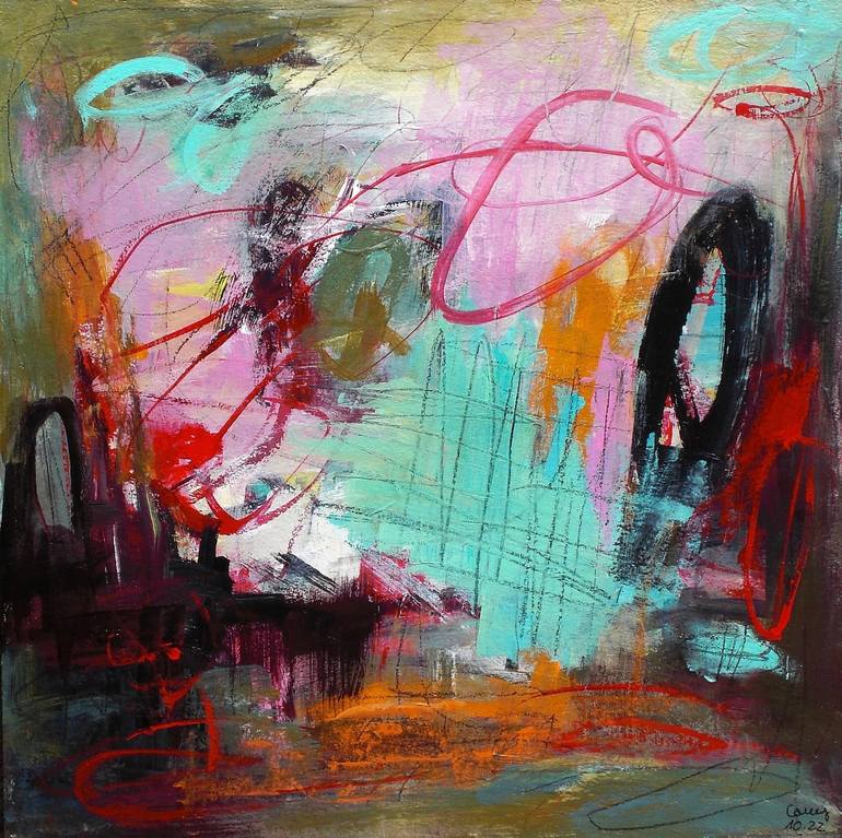 sweet temptation Painting by Conny Lehmann | Saatchi Art