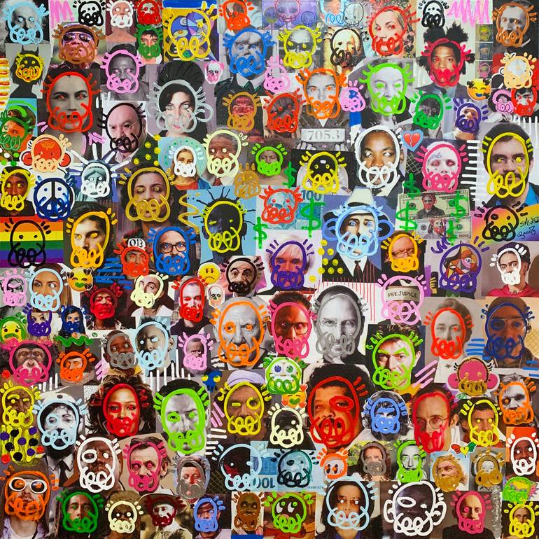 SMiLO over our faces Painting by Smilo Art | Saatchi Art