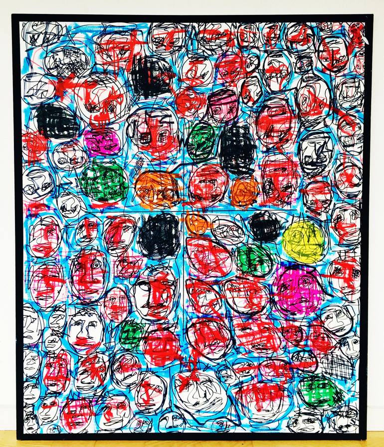 The Crowd Painting by Martin Plesner Bødtker | Saatchi Art