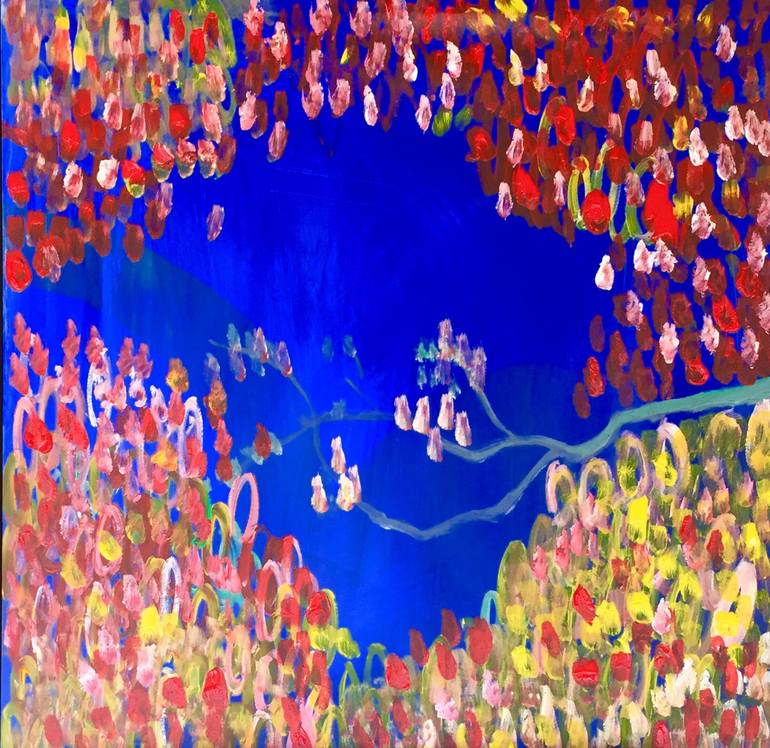 As blue as bright Painting by Ariel Tang | Saatchi Art