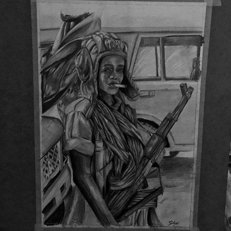 War Child Drawing by Dogan Cimen | Saatchi Art