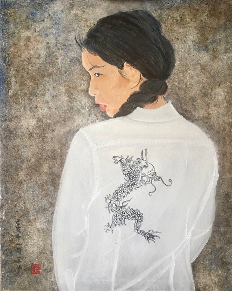 Self Portrait Painting by Yuting Zhang | Saatchi Art