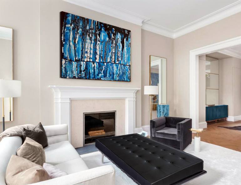 Blue Boreal Painting by patrick Joosten | Saatchi Art