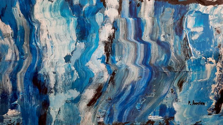 Blue Boreal Painting by patrick Joosten | Saatchi Art