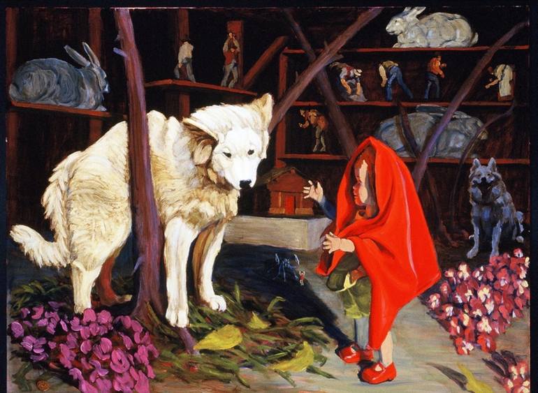 Red Riding Hood Painting by Frederick Hurd | Saatchi Art