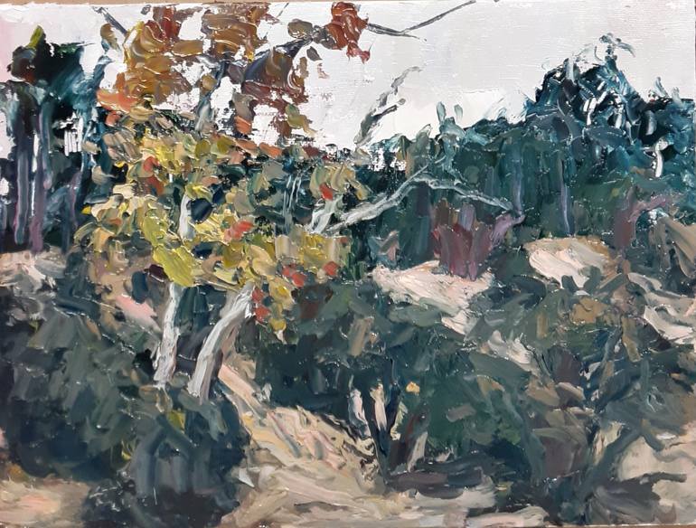 Sycamore & Oaks. Painting by Frederick Hurd | Saatchi Art