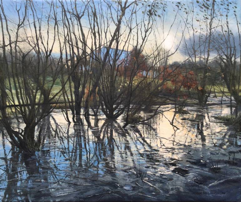 Flood and ice Painting by Mark McLaughlin | Saatchi Art