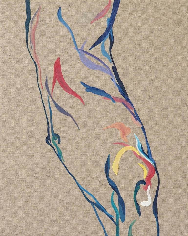 Contour - Figure 1 Painting by Helen Stotesworthy | Saatchi Art