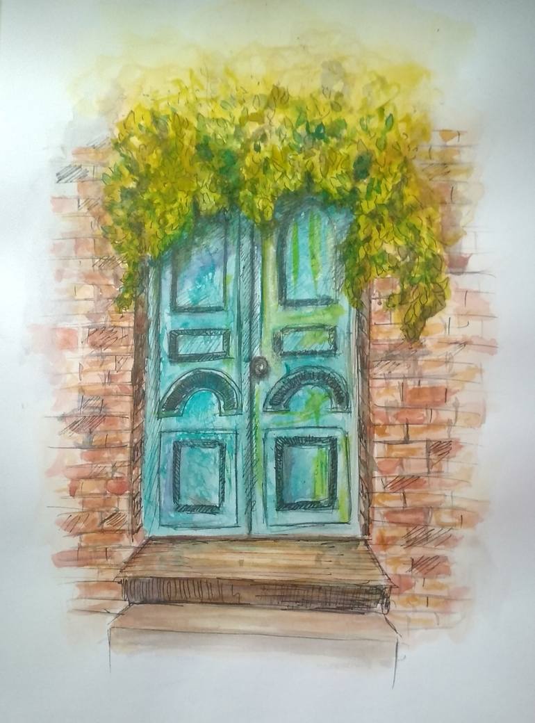 secret door Painting by Margarita Smirnova | Saatchi Art