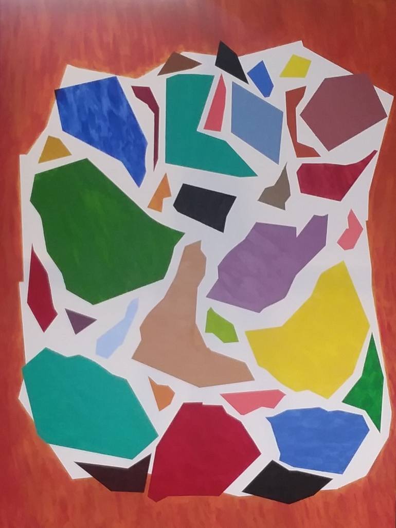 Aporia of Shape and Color Painting by Ryan Rathbun | Saatchi Art