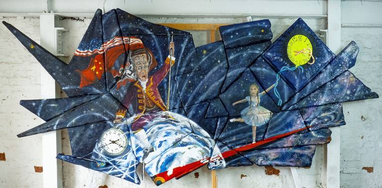 Balancing the 666 Painting by Federico García | Saatchi Art