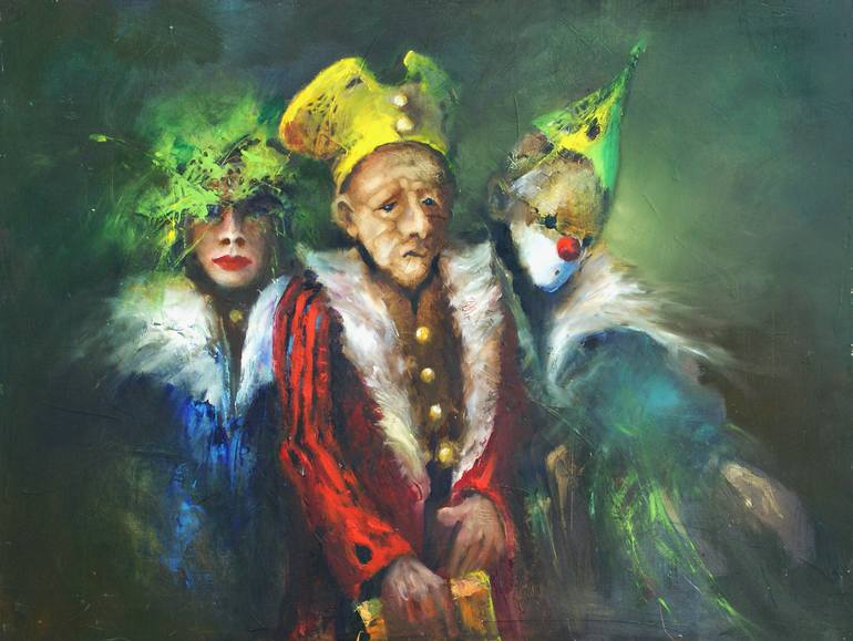 Motley Crew Painting by andrzej piecha | Saatchi Art