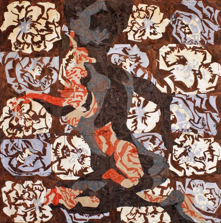 The Little Red Button And ZAP! Painting by Allison Danbom | Saatchi Art