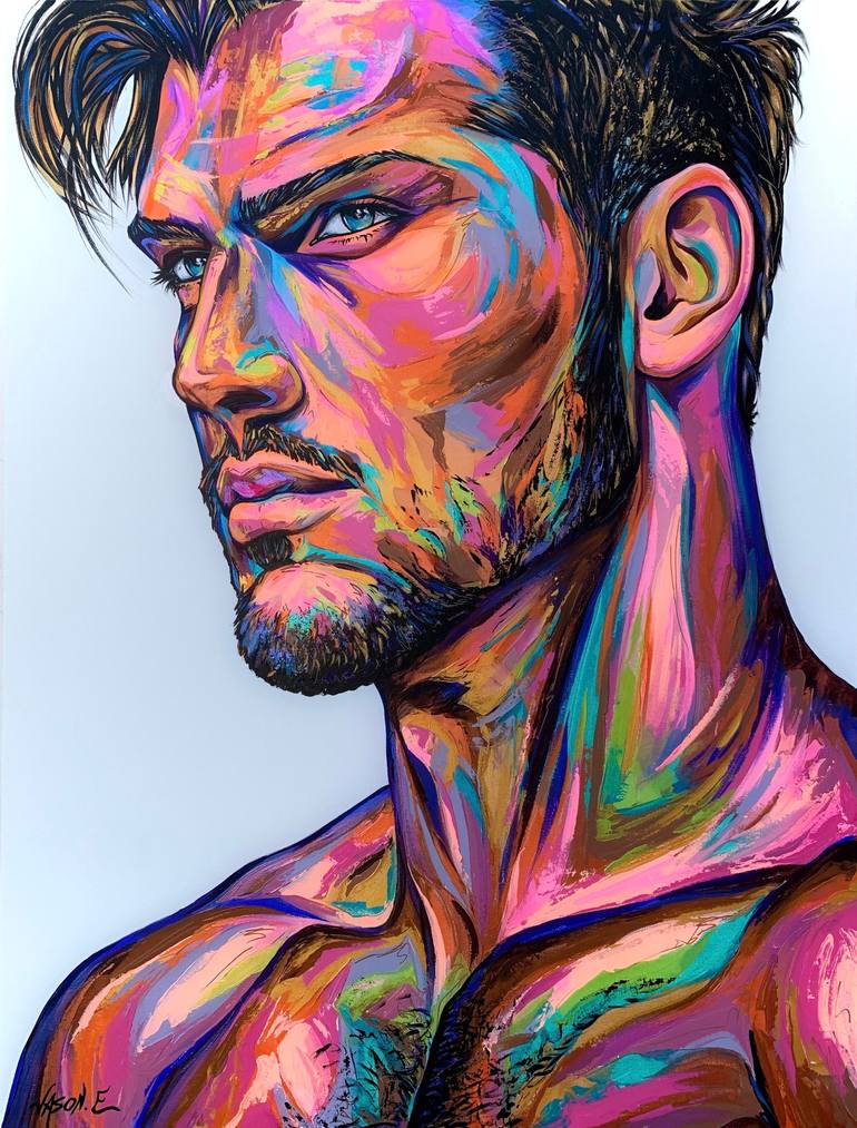 PEDRO Painting by Jason Ebrahimi | Saatchi Art