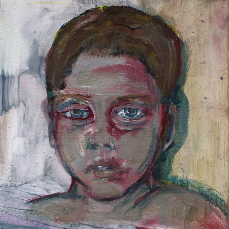 :_Boy in the Box - reconstruction_: Painting by Barbora Myslikovjanová ...