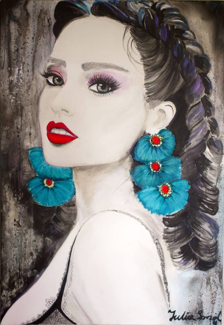 YOUNG & BEAUTIFUL Painting by Yulia Kushnir | Saatchi Art