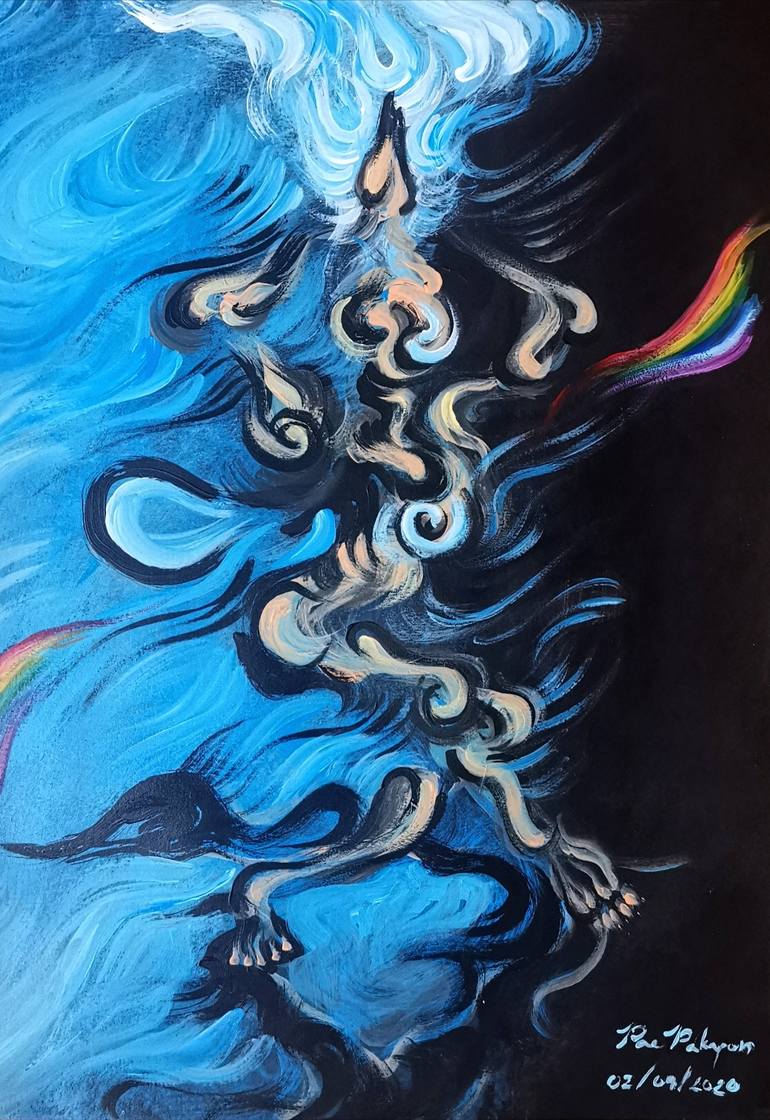 Cosmic Dance Painting by Pae Pakapon | Saatchi Art