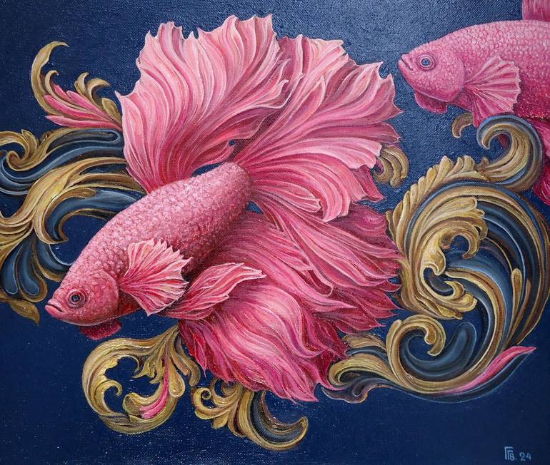 Serenity Of Pink Painting by Grigor Velev | Saatchi Art