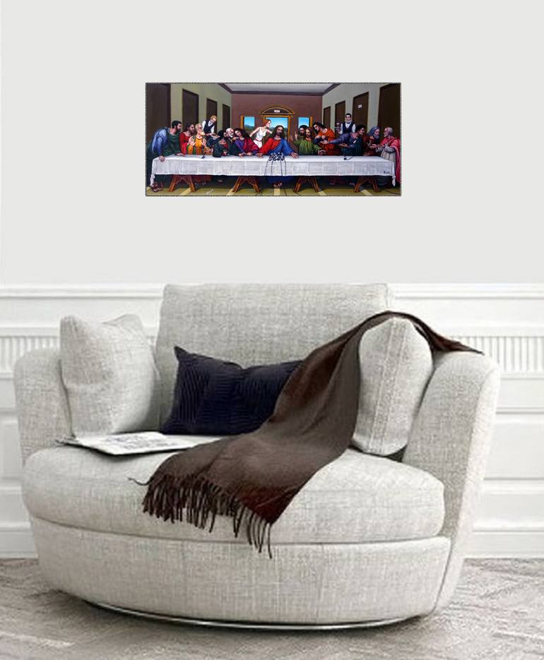The Last Supper - Press Conference Painting by Grigor Velev | Saatchi Art