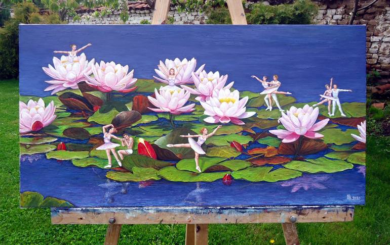 Ballet II Painting by Grigor Velev | Saatchi Art