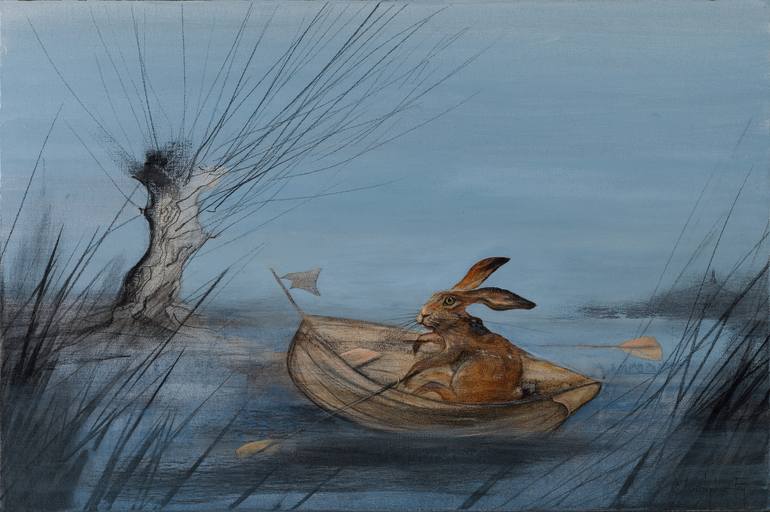 Dreamboat Painting by Christopher E Fry | Saatchi Art