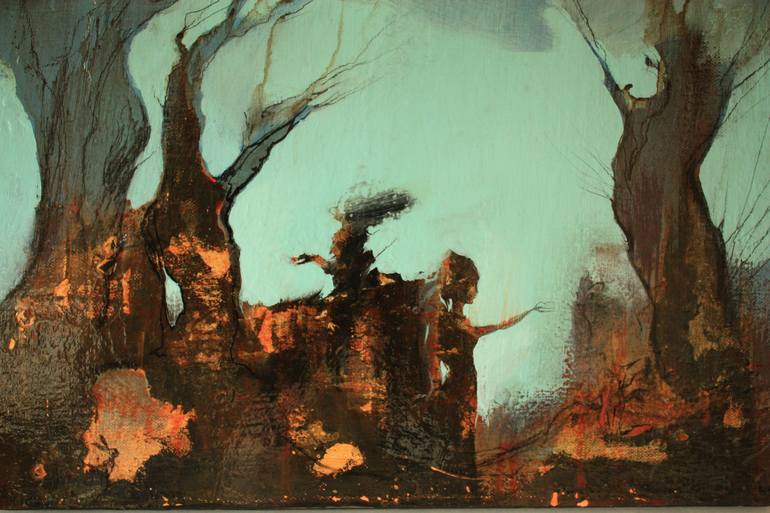 Witch Wood Painting by Christopher E Fry | Saatchi Art