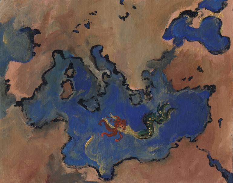 Greek World Painting by Ashanti Miller | Saatchi Art