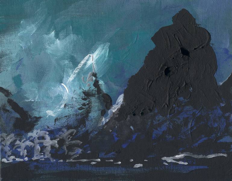 Lagoon Painting by Ashanti Miller | Saatchi Art