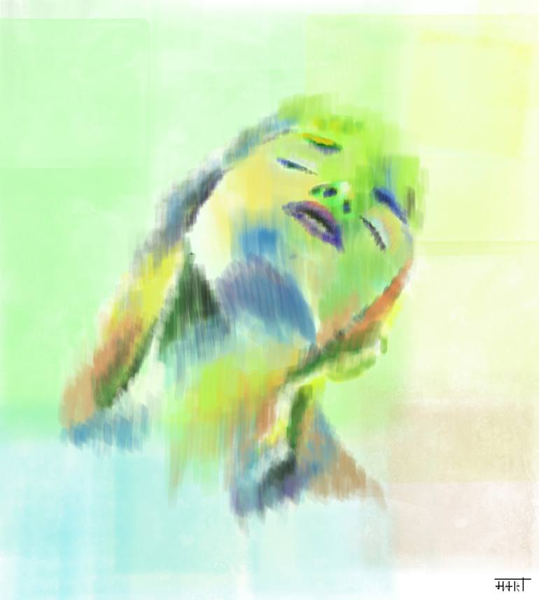 Satisfaction Painting by Maulik Patel | Saatchi Art