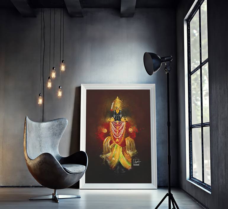 Lord Vitthal Painting Painting by Shreyansh Saurabh | Saatchi Art
