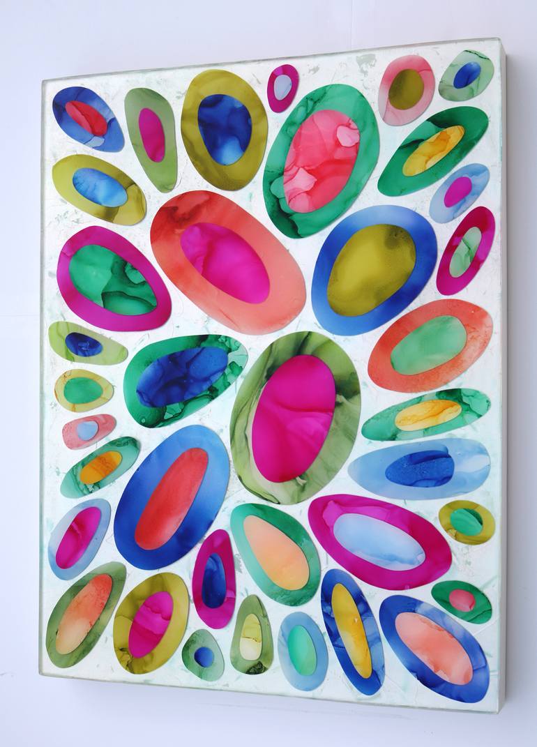 Exuberance Attracts Exuberance Original Painting by Julie Pelaez ...