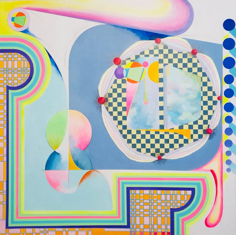 Disco science. Painting by Oliver Perry | Saatchi Art