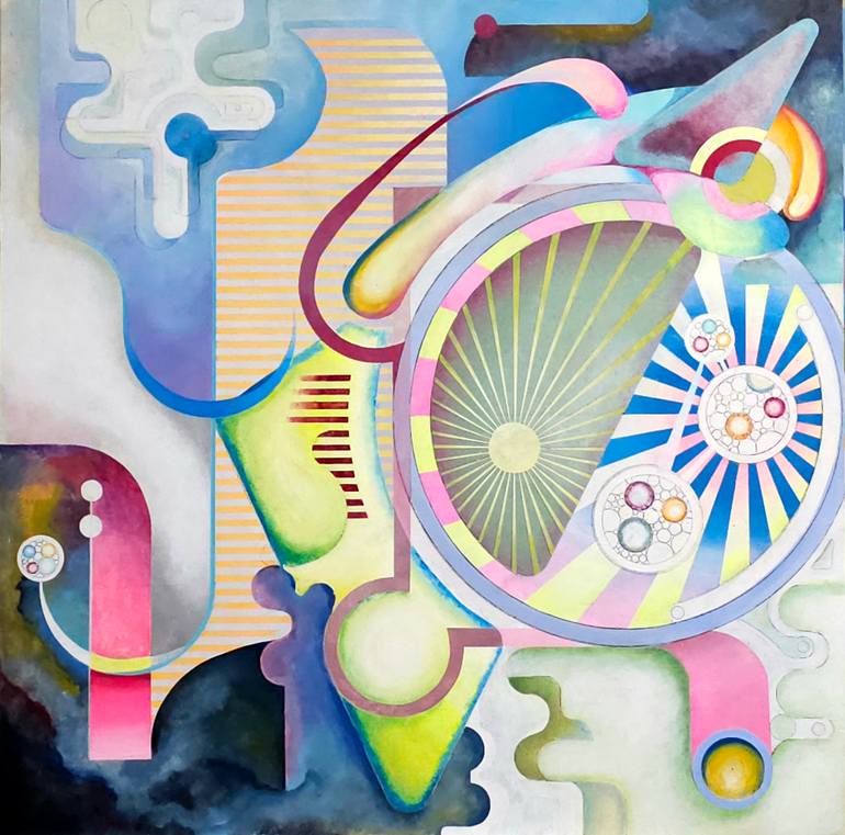 The Disco-Microbe Metaphor. Painting by Oliver Perry | Saatchi Art