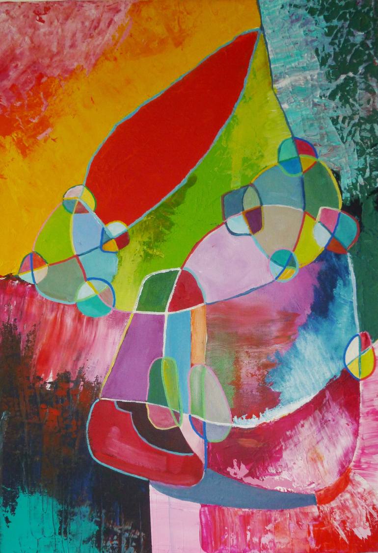 The ramdomly structured advance of wave theory. Painting by Oliver ...