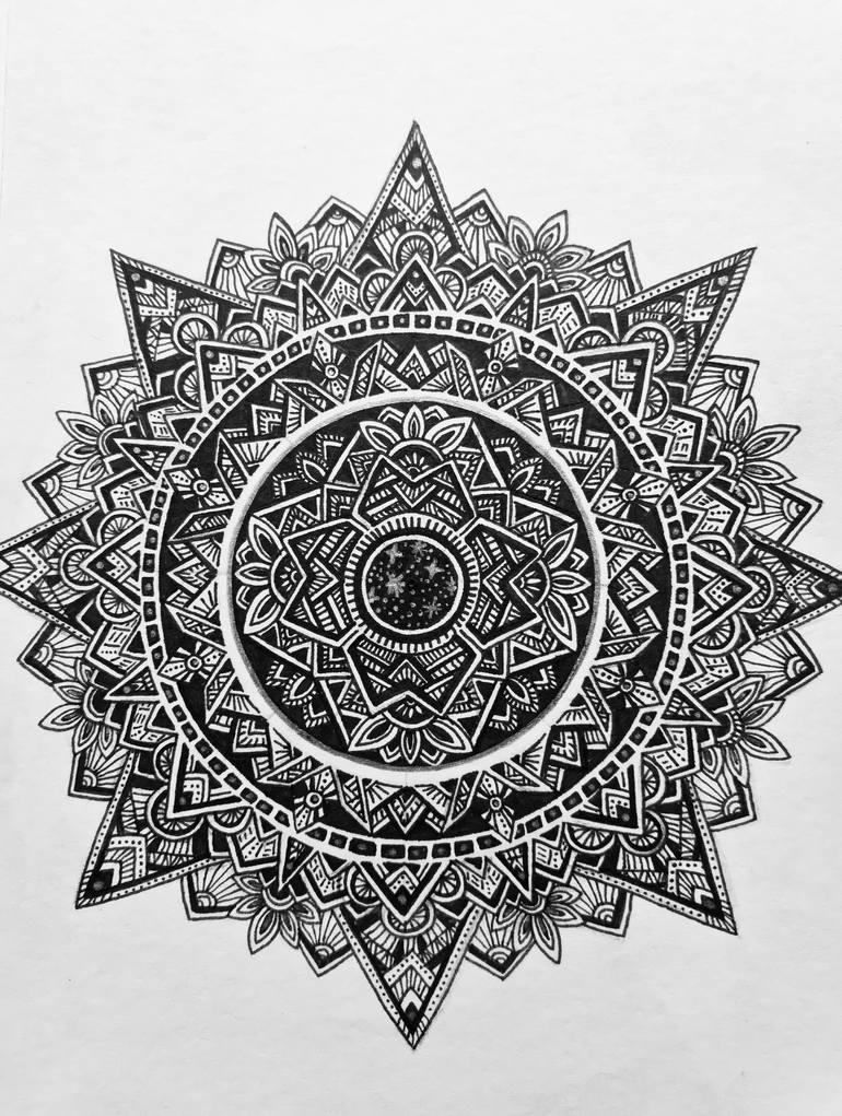 Star mandala Drawing by Sam van der Linden | Saatchi Art