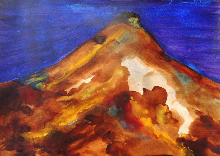 experimental mountain 11 Painting by John Hacking | Saatchi Art