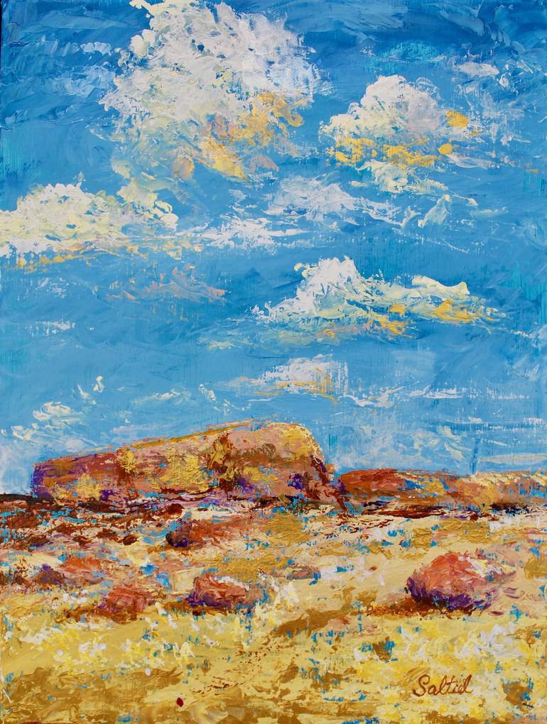 Steamboat Rock Painting by Kimberly Saltiel | Saatchi Art