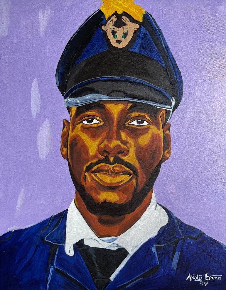 Sir kofo Painting by Emmanuel Akolo | Saatchi Art