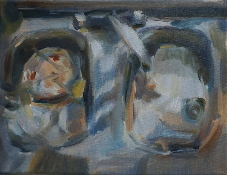 Kitchen Sink Drama Painting by Ella Shepard | Saatchi Art