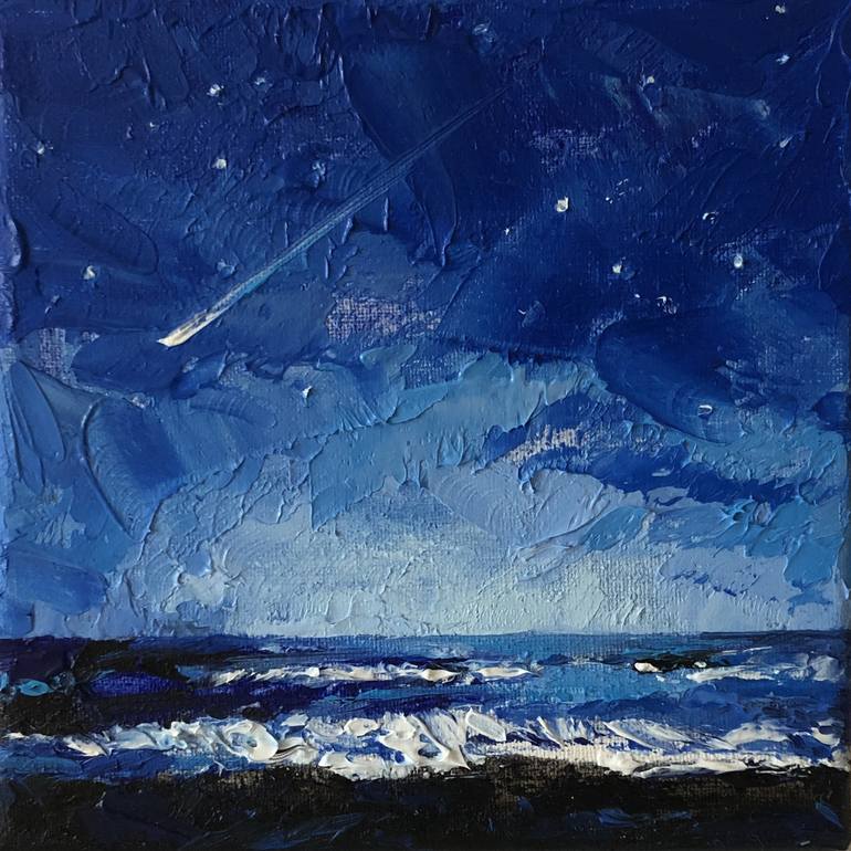 Falling star Painting by Anna Stakanova | Saatchi Art