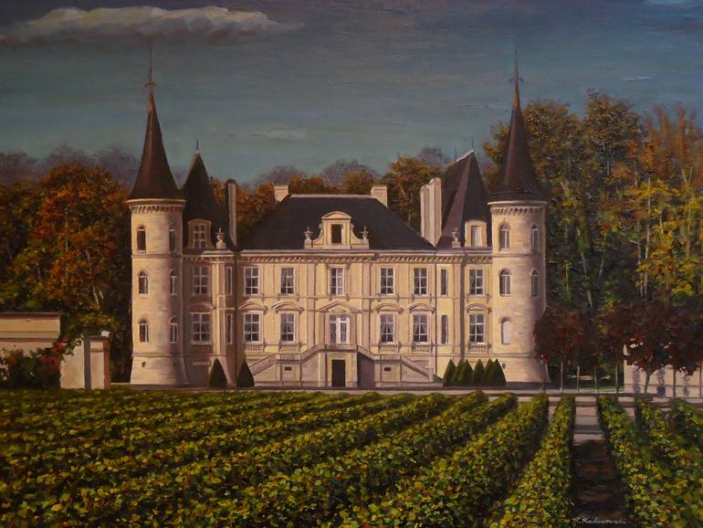 Chateau Pichon-Longueville Painting by Ryan Kalinowski | Saatchi Art