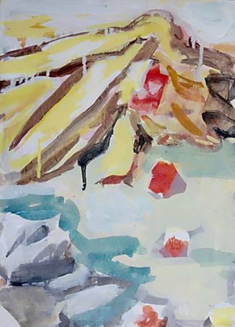 pulley Painting by Kyoko Kogiso | Saatchi Art