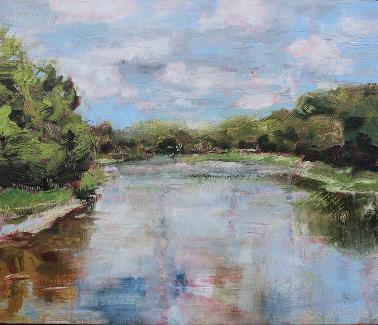 From the Bridge Painting by Frances Cockburn | Saatchi Art