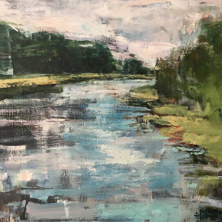 Grand River Painting by Frances Cockburn | Saatchi Art